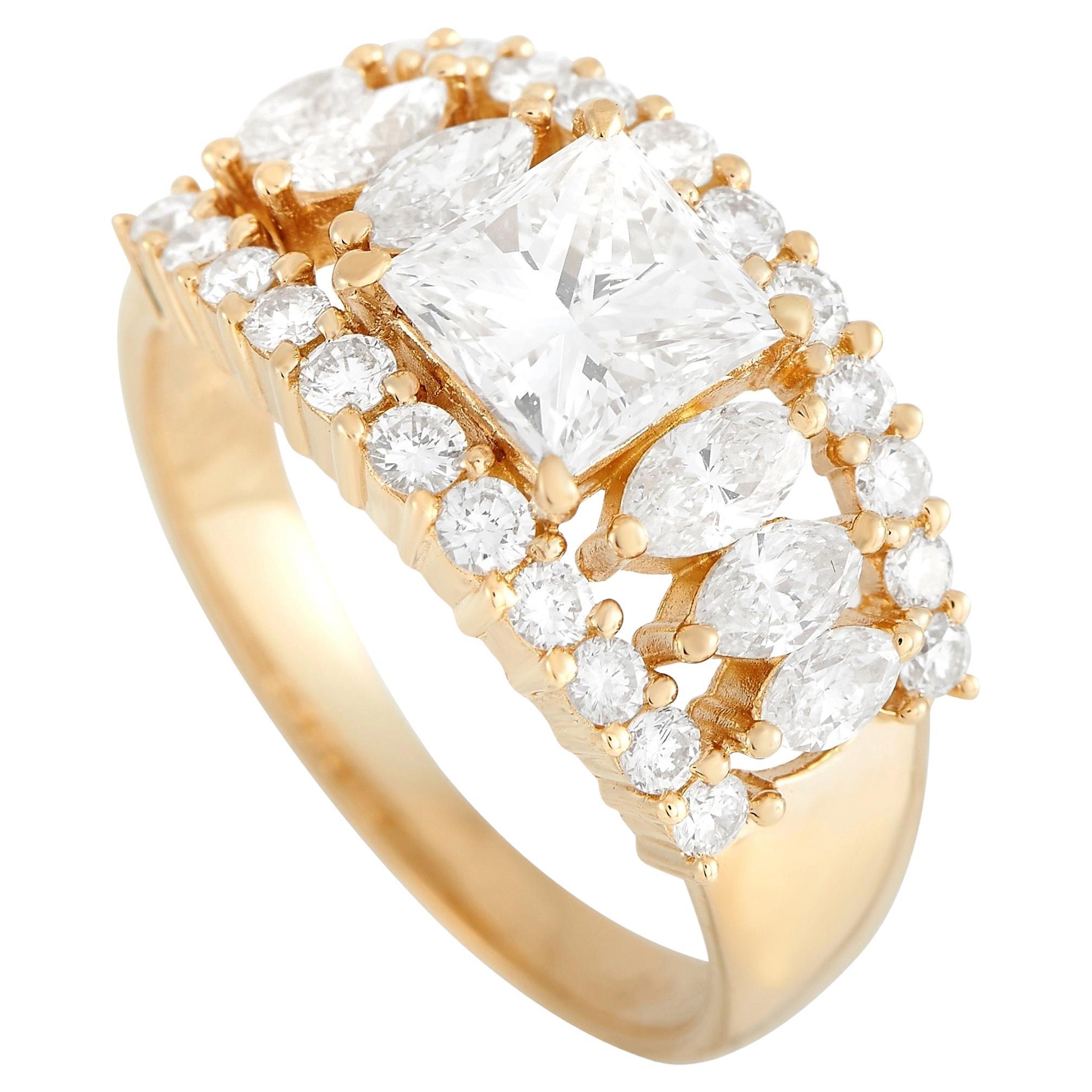 LB Exclusive 2.02 Carat Diamond Platinum Mounting Ring at 1stDibs