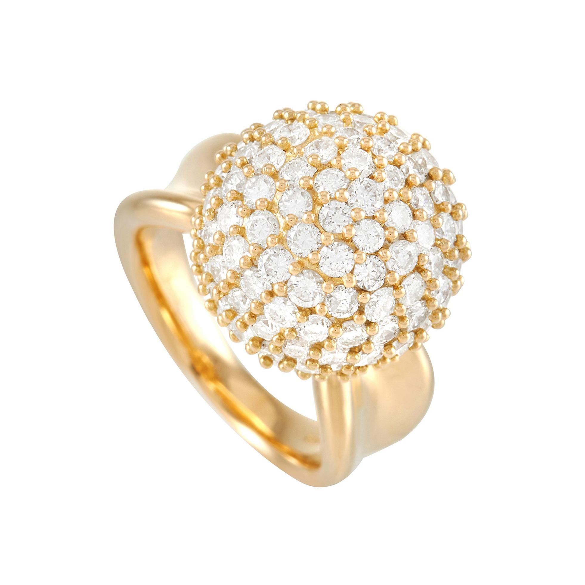 LB Exclusive 18 Karat Yellow Gold Diamond and Opal Ring at 1stDibs