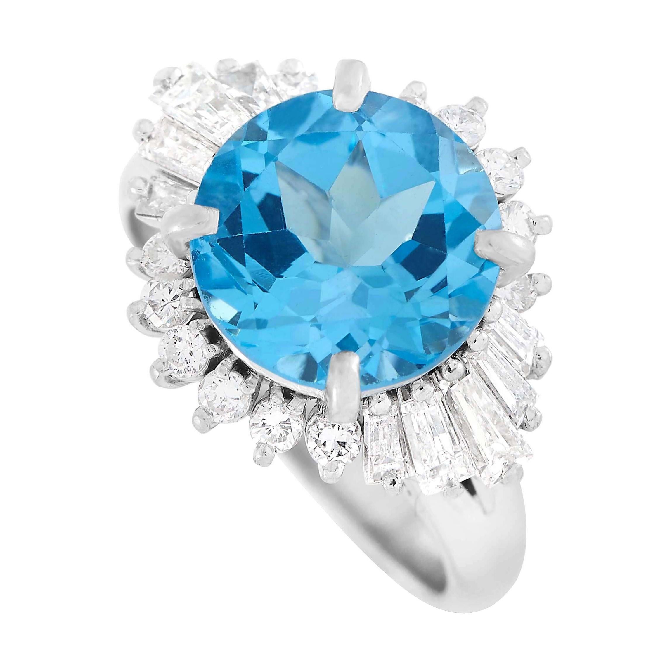 LB Exclusive 0.93 Carat Diamond Platinum Ring at 1stDibs