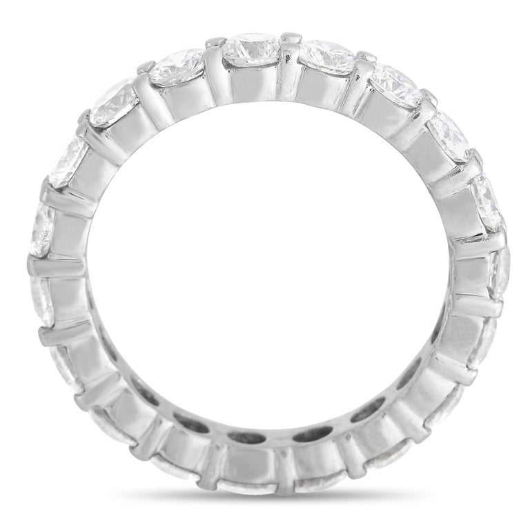 LB Exclusive Platinum 3.00 Ct Diamond Eternity Ring at 1stDibs