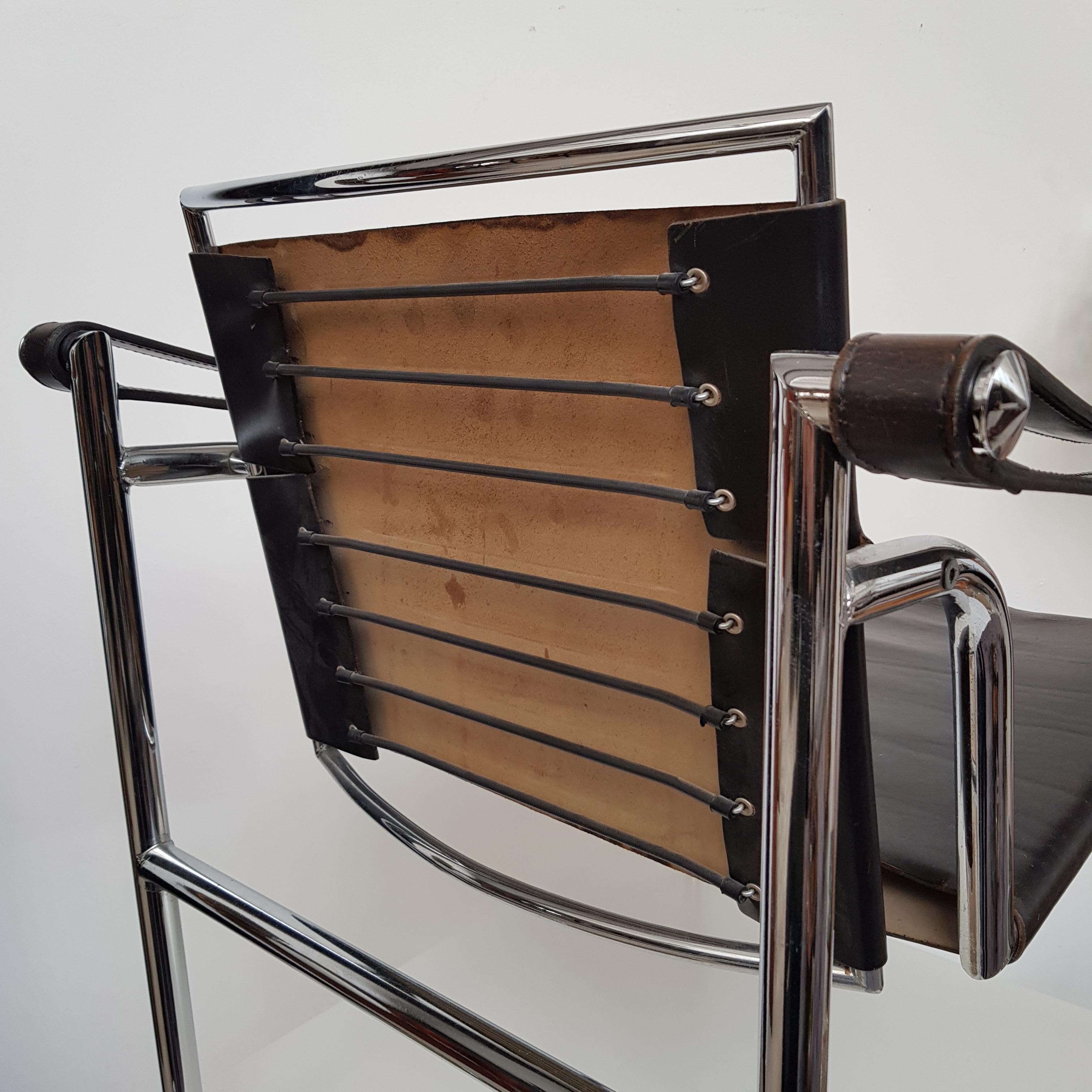 LC-1 Chair by Le Corbusier Black Leather, 1950s For Sale at 1stDibs ...