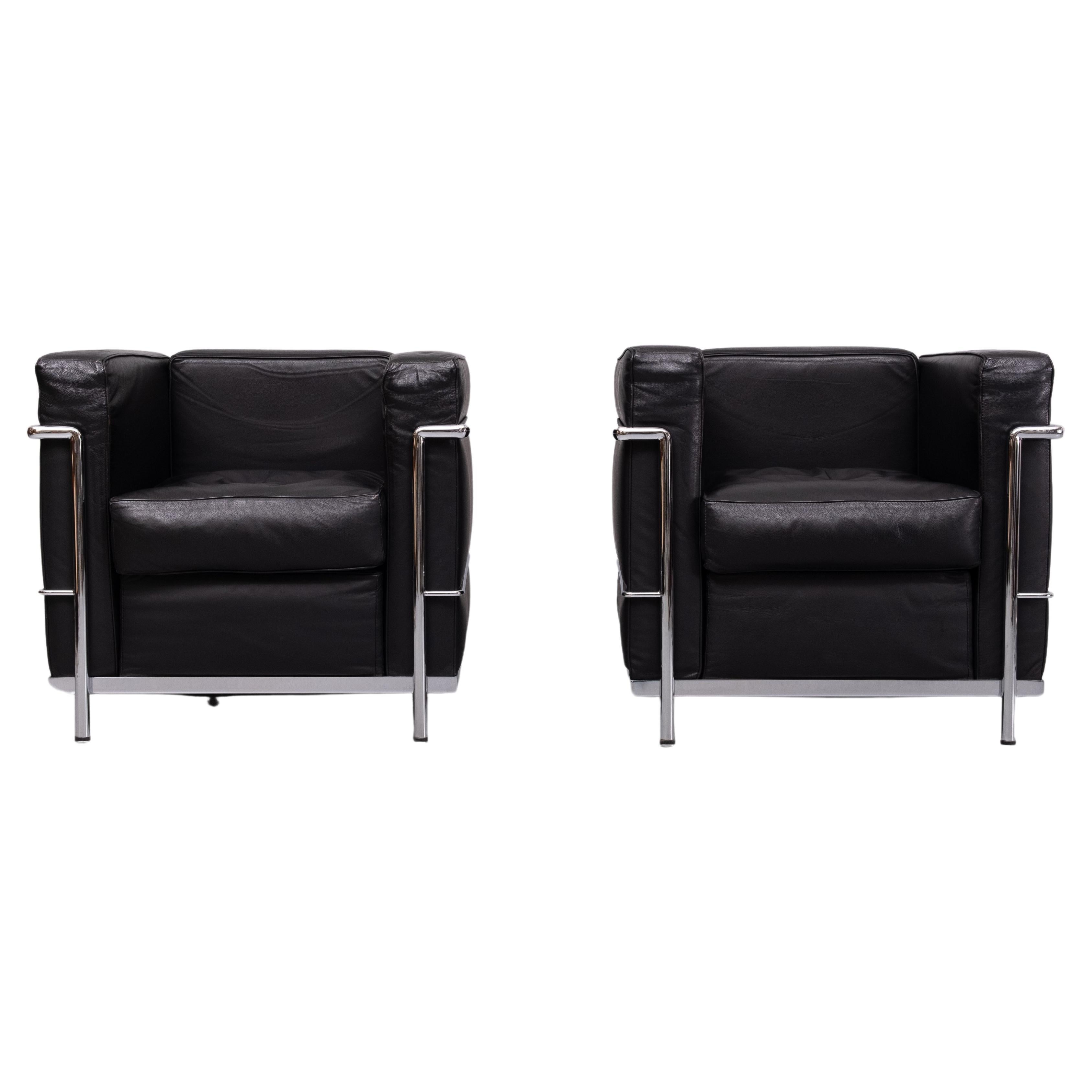 LC2 Armchair by Le Corbusier, Alivar Italy 1990s For Sale at 1stDibs