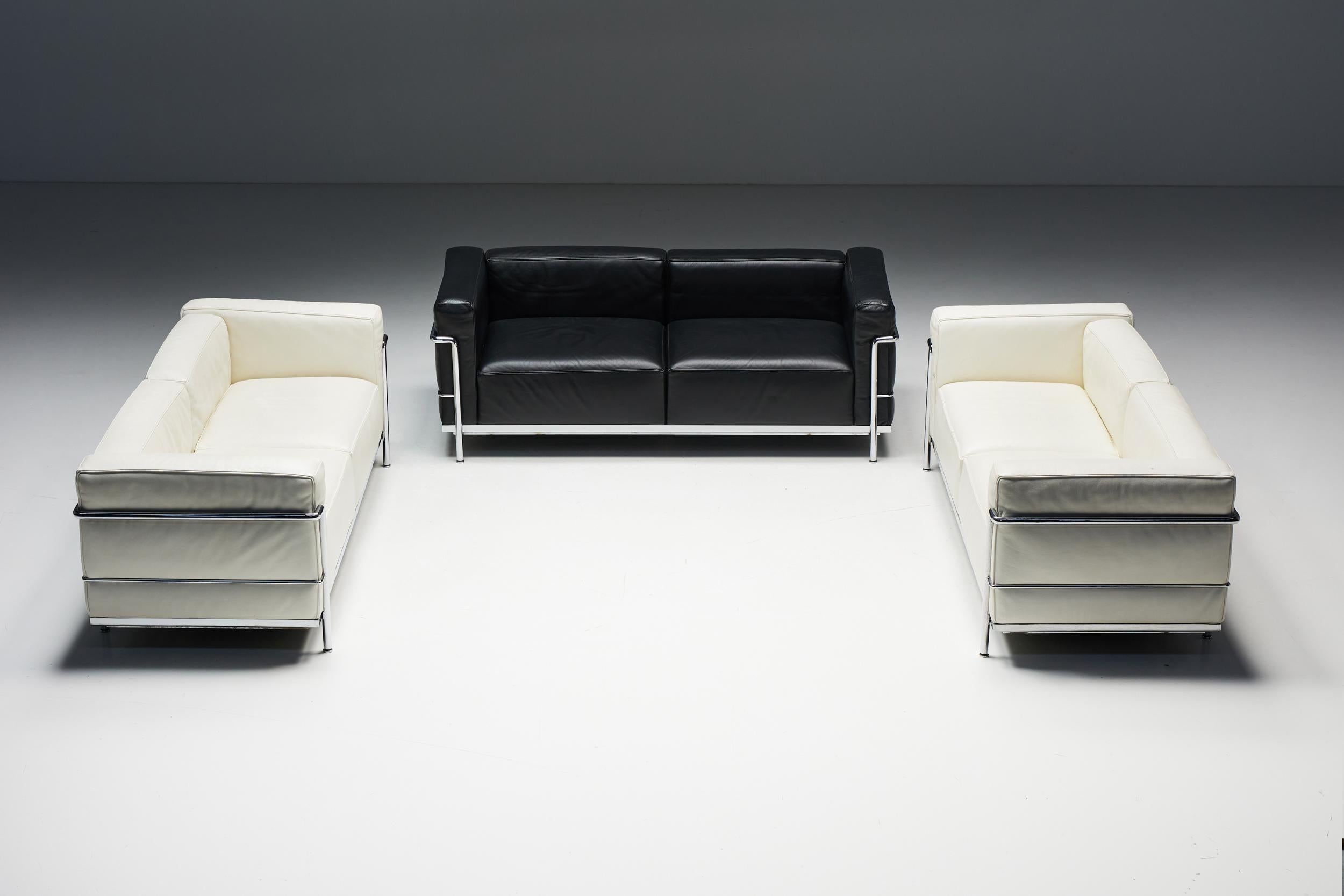 LC3 Sofa by Le Corbusier for Cassina, 1990s For Sale at 1stDibs