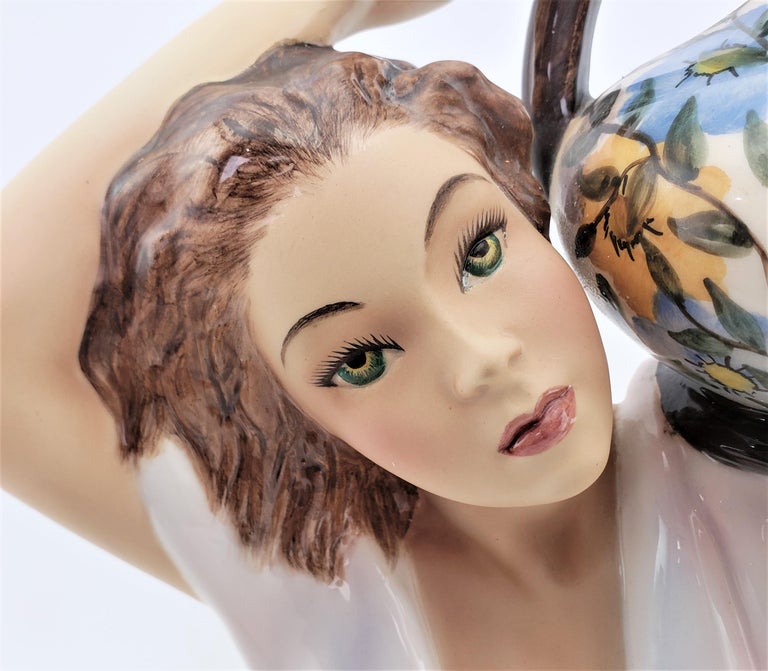 Le Bertetti Large Mid-Century Modern Torino Italy Ceramic Female ...