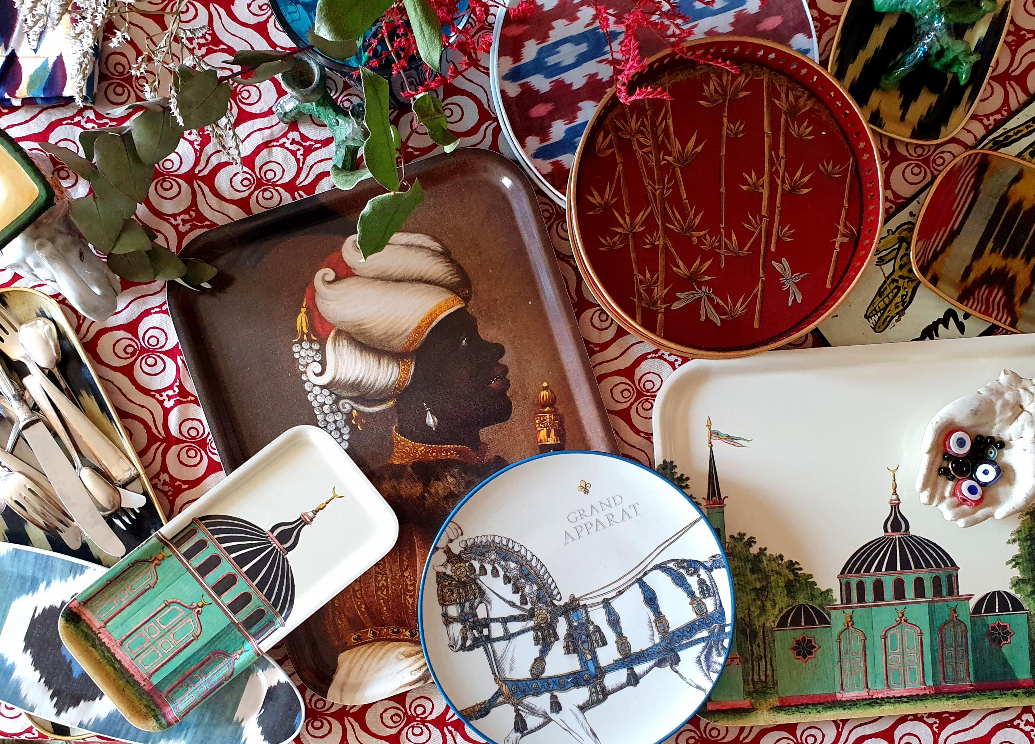 Le Carousel Porcelain Dinner Plates Set of 6 Made in Italy For Sale at ...