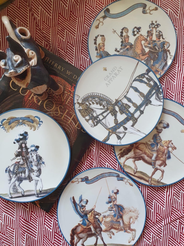 Le Carousel Porcelain Dinner Plates Set of 6 Made in Italy For Sale at ...