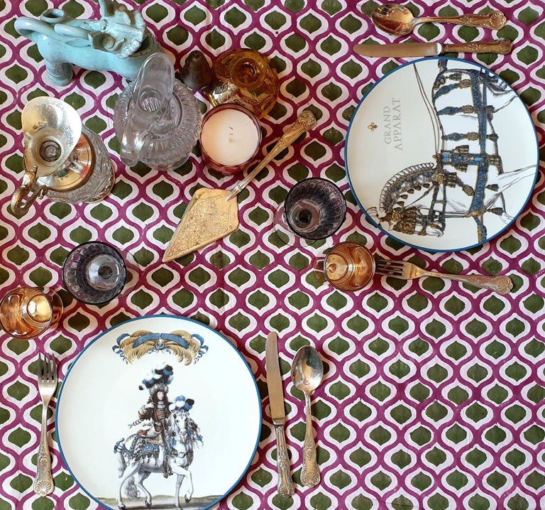 Le Carousel Porcelain Plate Made in Italy For Sale at 1stDibs