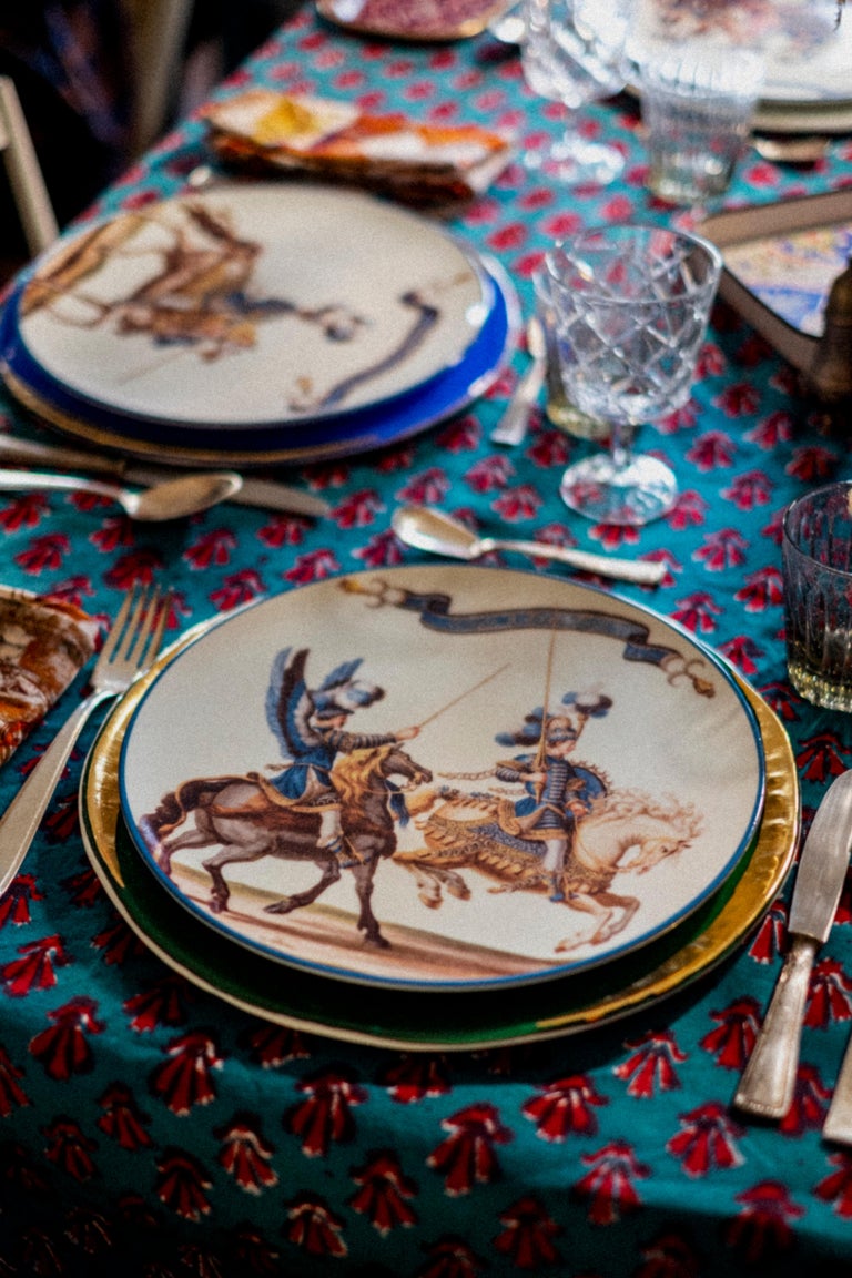 Le Carousel Porcelain Plate, Made in Italy For Sale at 1stDibs