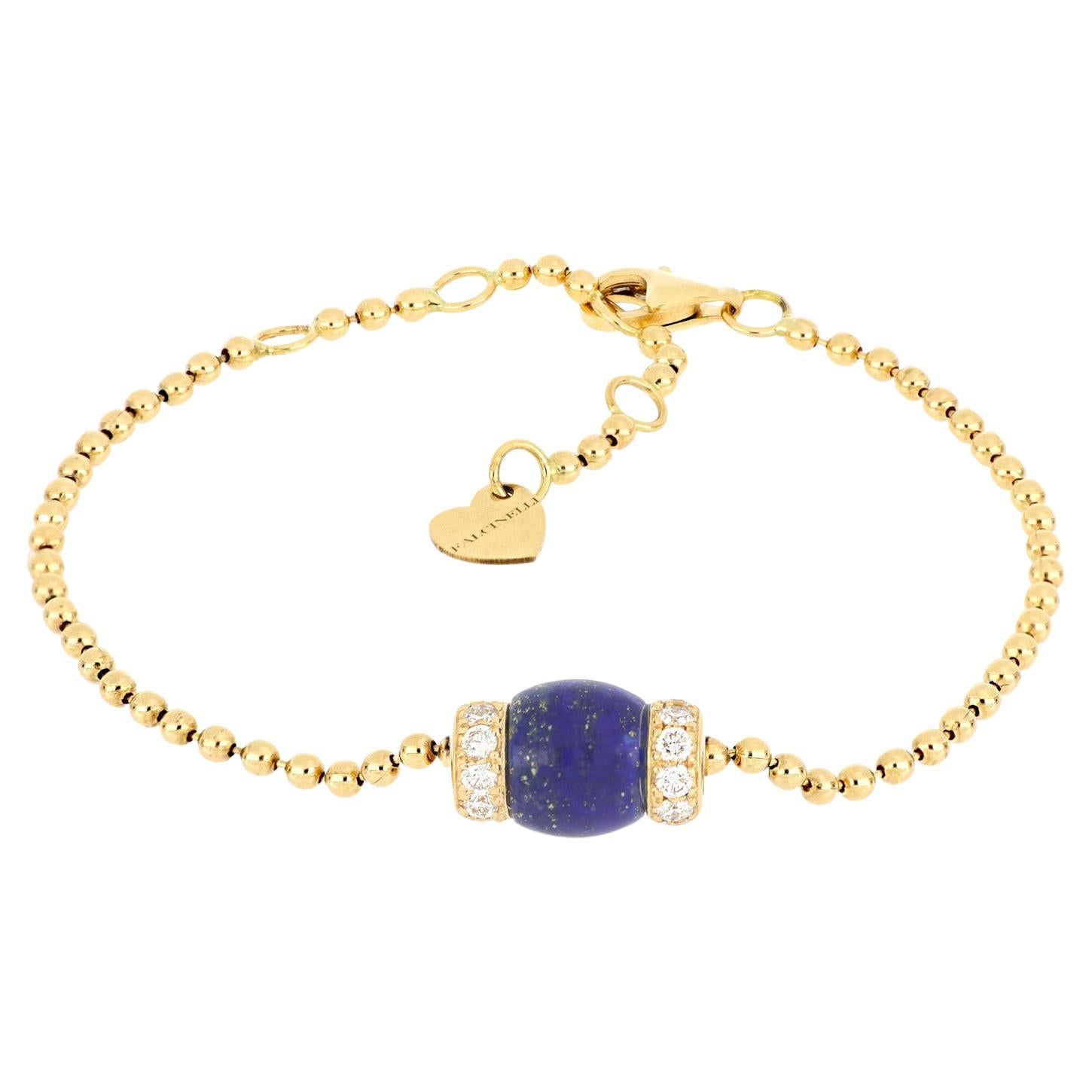 Le Carrousel Bracelet Lapis lazuli and Diamonds For Sale at 1stDibs