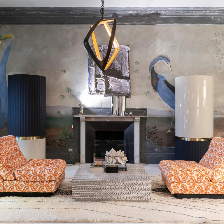 Le Coco Beige Cabinet, The Cylindrical Body Is Comprised of Two ...