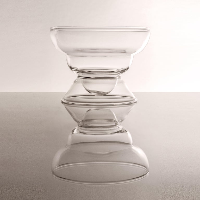 21st Century Contemporary Water Glasses x2 Handmade in Italy by Ilaria ...