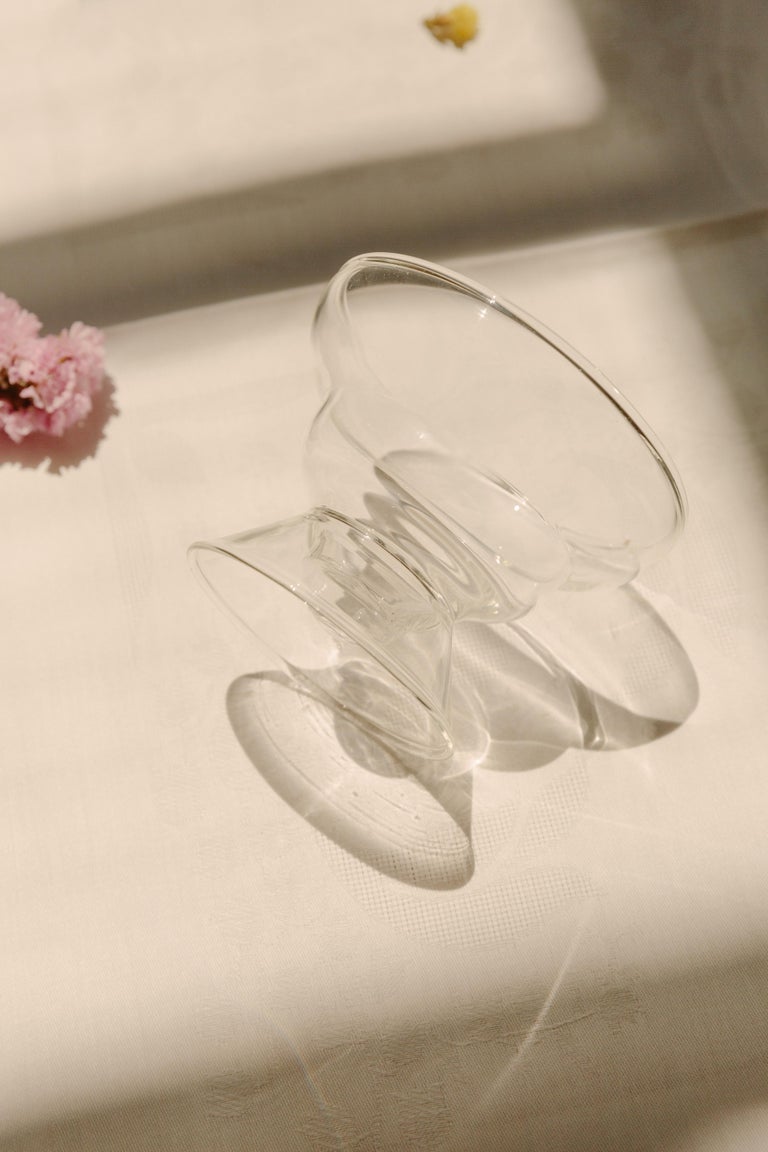 21st Century Contemporary Water Glasses x2 Handmade in Italy by Ilaria ...