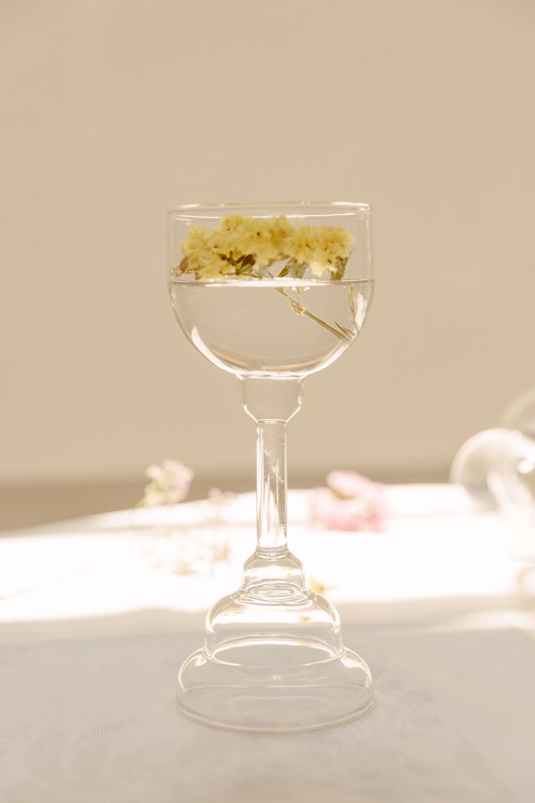 21st Century Contemporary Wine Glass x2 Handmade in Italy by Ilaria ...
