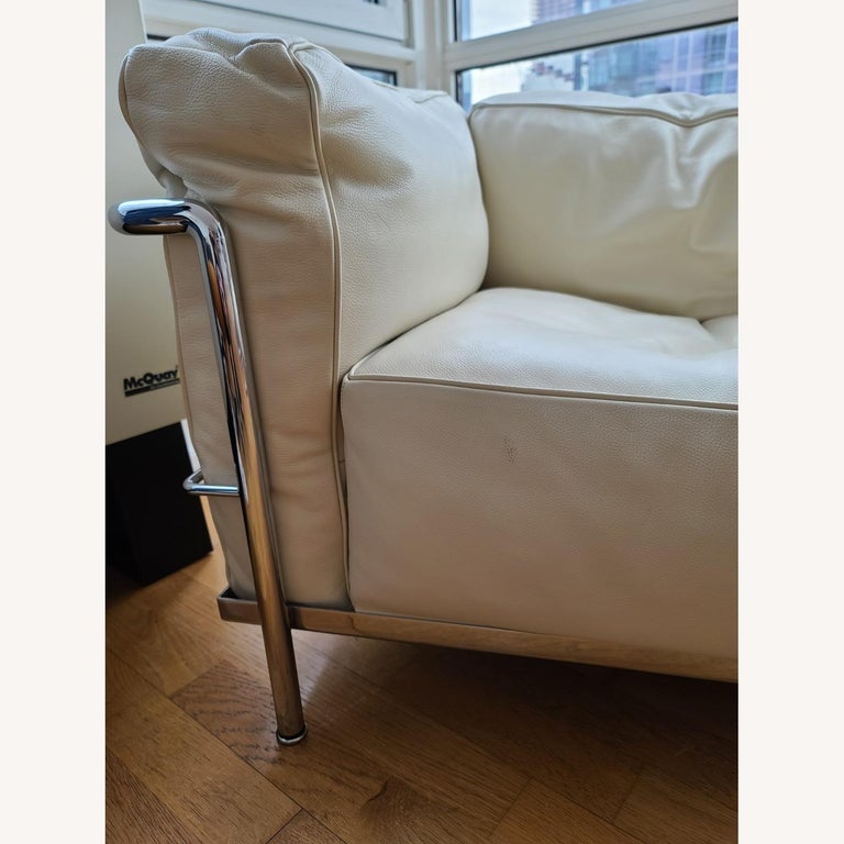 Le Corbusier for Cassina LC3 Downfilled White Leather LC3 Grande Sofa ...