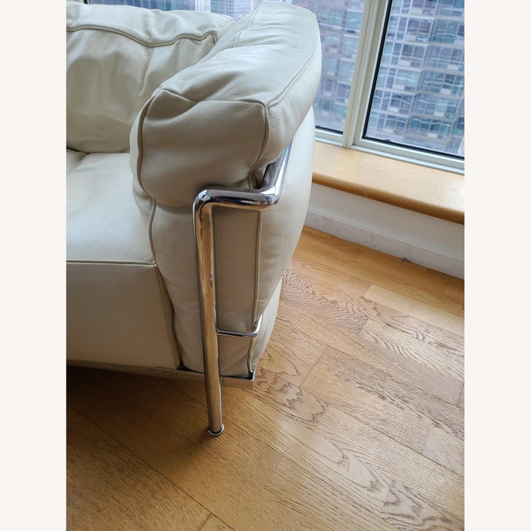 Le Corbusier for Cassina LC3 Downfilled White Leather LC3 Grande Sofa ...