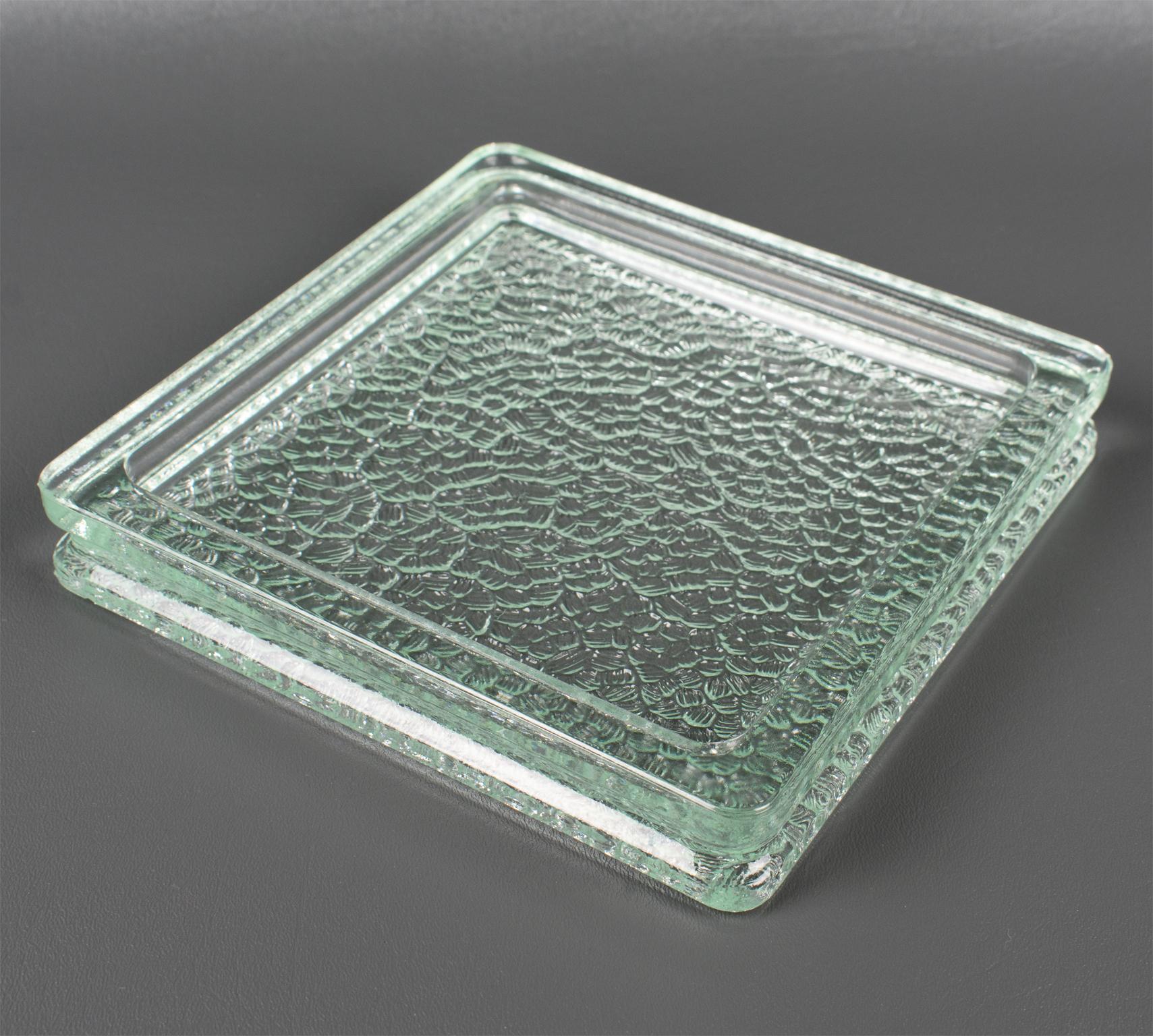 Le Corbusier for Lumax Mid-Century Modern Glass Catchall Bowl, Desk ...