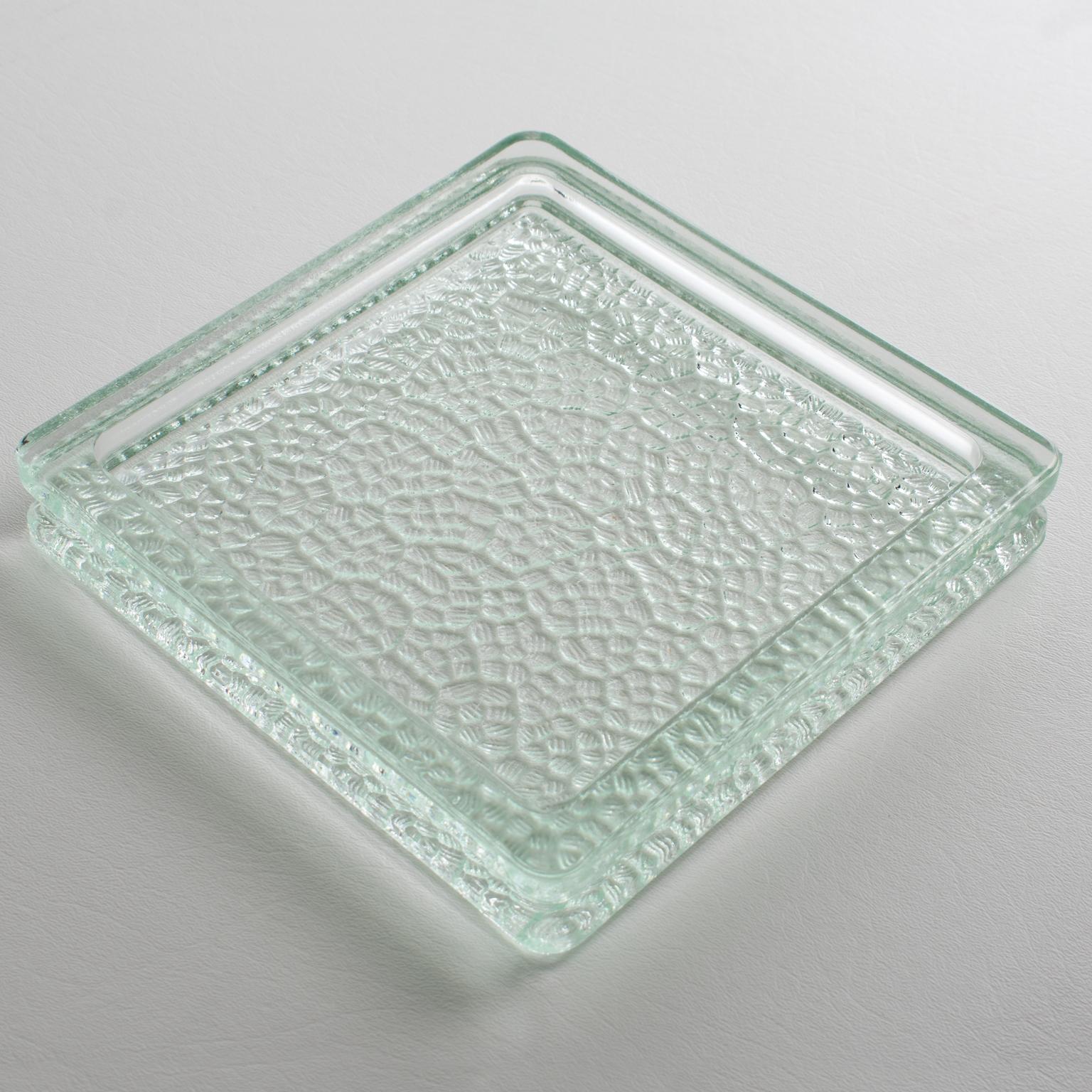 Le Corbusier for Lumax Mid-Century Modern Glass Catchall Bowl, Desk ...