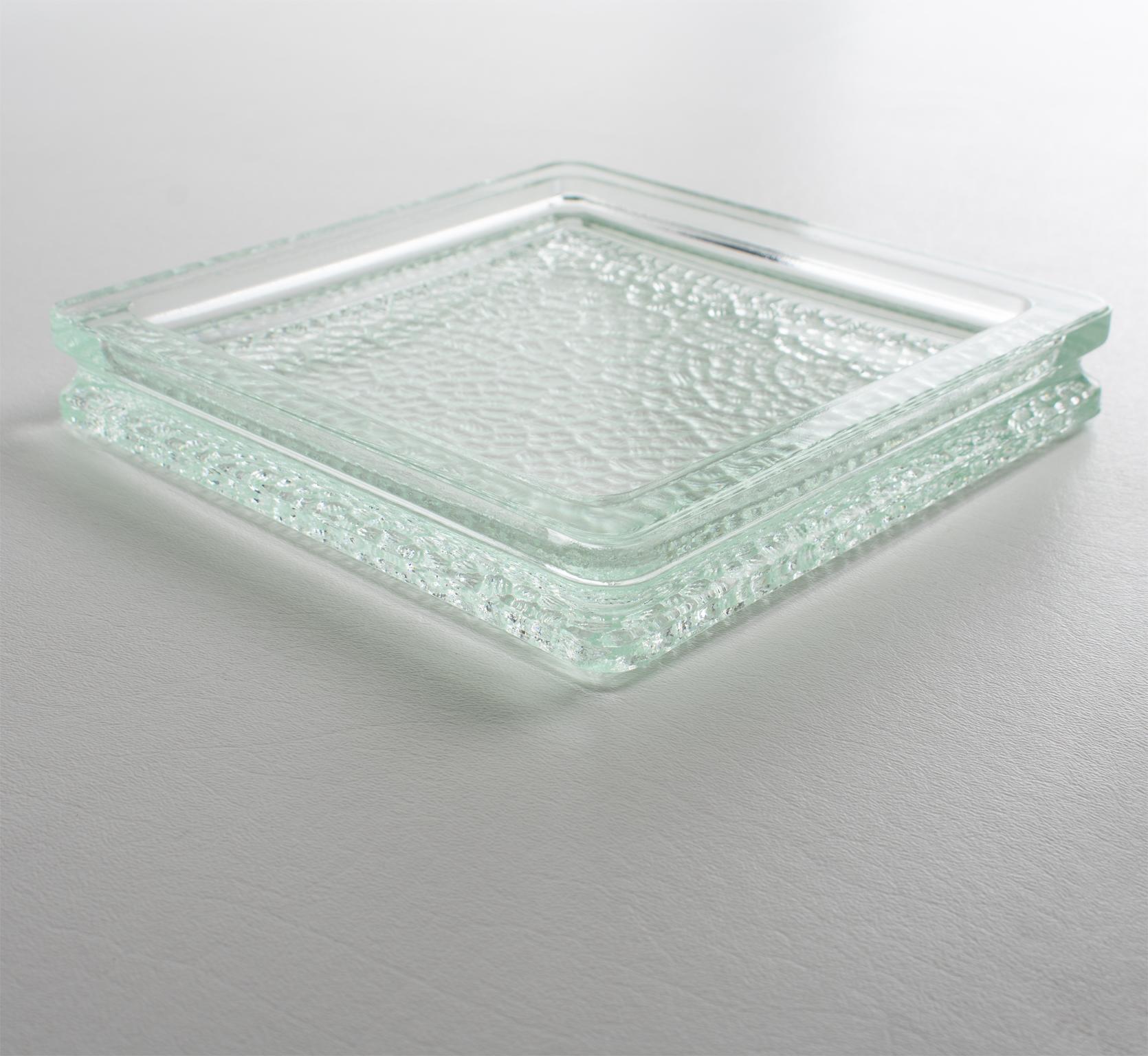Le Corbusier for Lumax Mid-Century Modern Glass Catchall Bowl, Desk ...