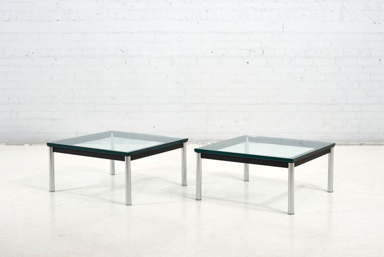 Le Corbusier LC 10 for Cassina Side Tables, Italy, 1970 For Sale at 1stDibs