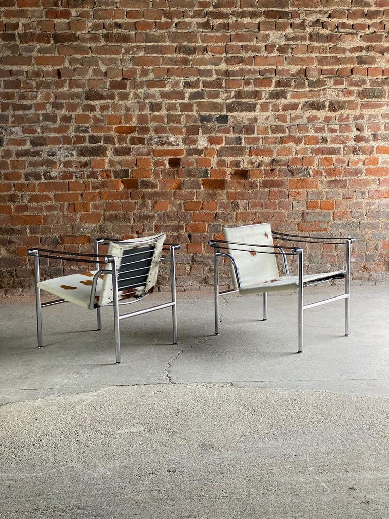 Le Corbusier LC1 Basculant Chairs by Charlotte Perriand and Pierre ...