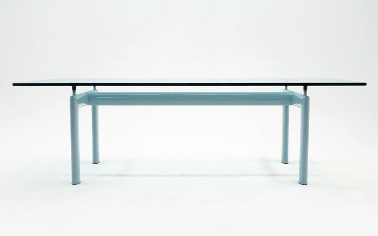 Le Corbusier LC6 Dining Table for Cassina, Original Blue Finish and ...