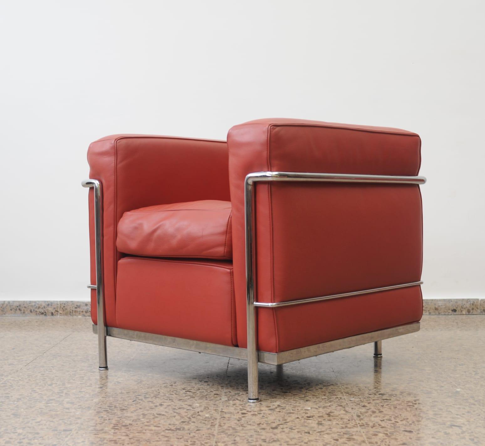 Le Corbusier Model LC2 Vintage Lounge Chair for Cassina at 1stDibs | le ...