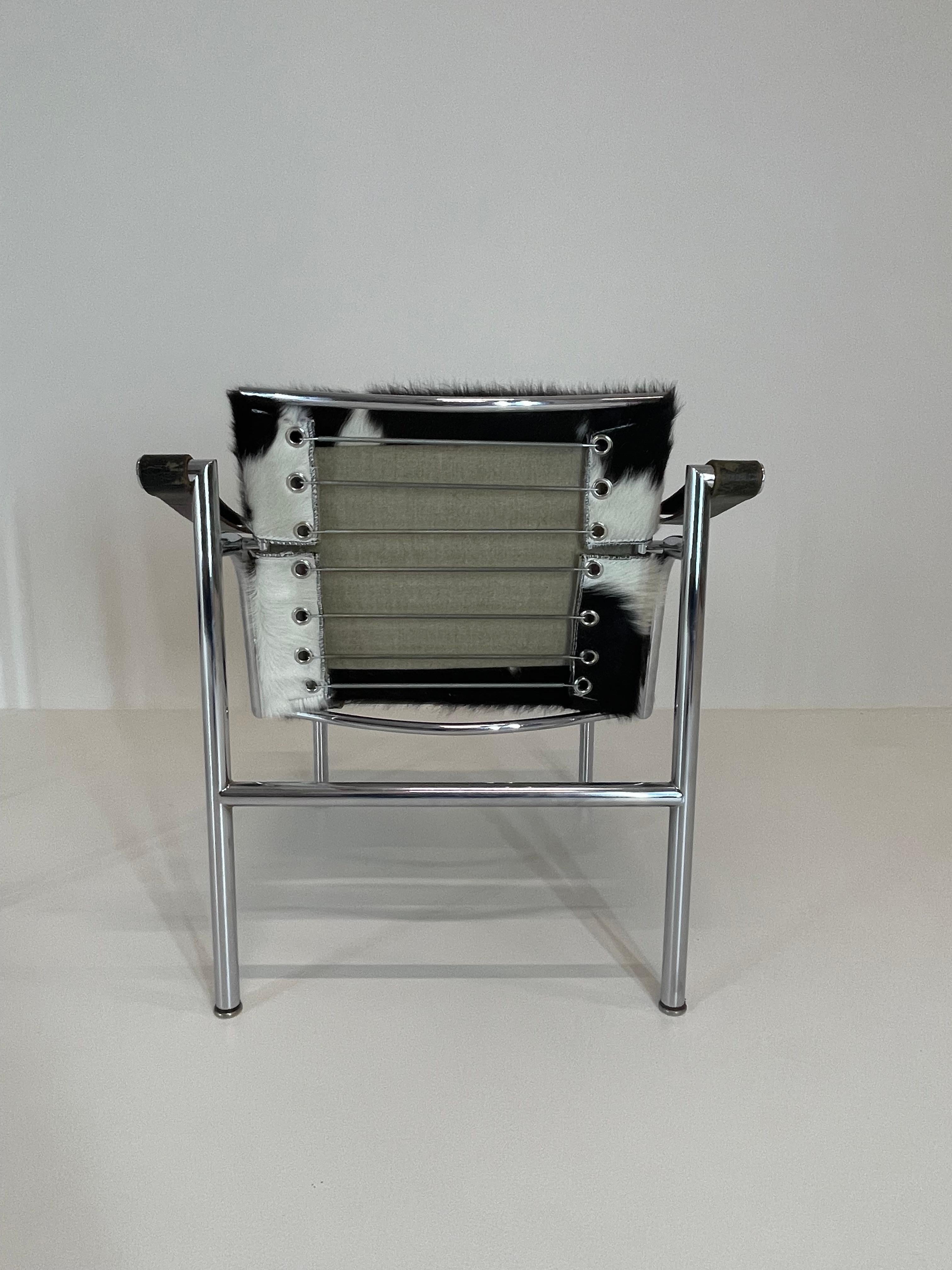 Le Corbusier, Pierre Jeanneret, Charlotte Perriand Pair of LC1 Chairs by Cassina at 1stDibs