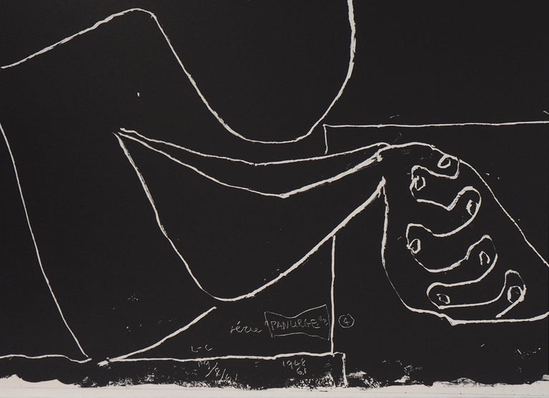 Le Corbusier - Hands and Dancer - Original Lithograph (Mourlot) at 1stDibs