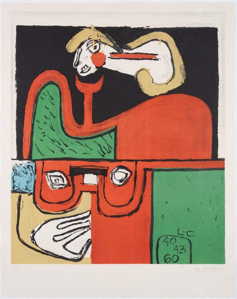 Le Corbusier - Portrait – lithograph, hand-signed and numbered For Sale ...