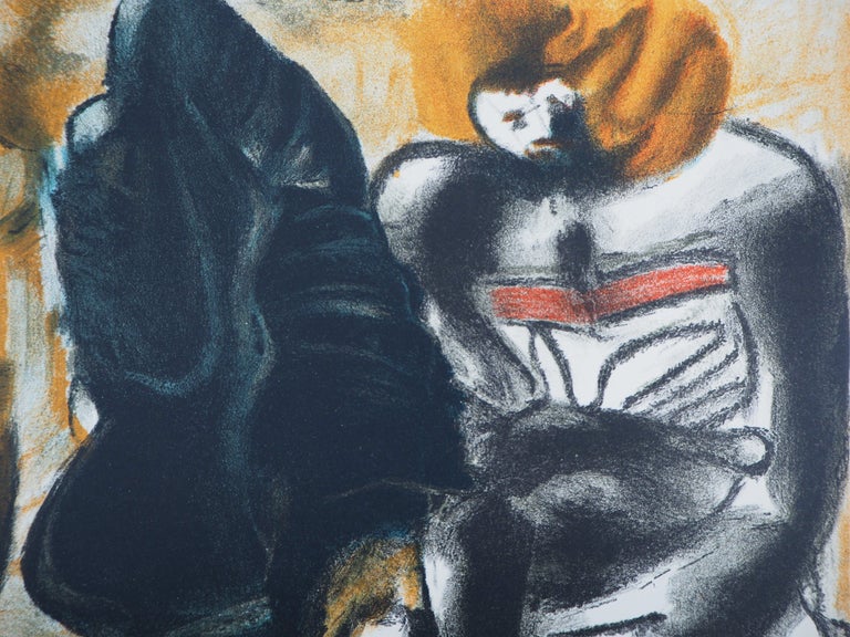 Le Corbusier - Man and Shadow - Original Lithograph For Sale at 1stDibs