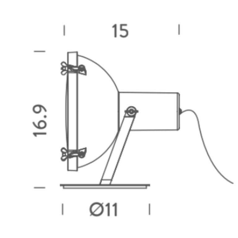 Le Corbusier Projecteur 365 Floor Lamp For Nemo In Night Blue For