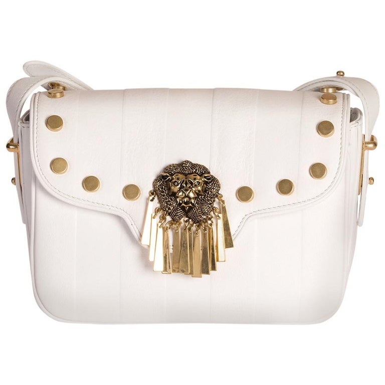 Le Deff white leather shoulder bag For Sale at 1stDibs
