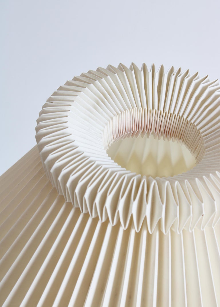 Le Klint Blue Table Lamp Stoneware Ole Bøgild Hand Folded Shade ...