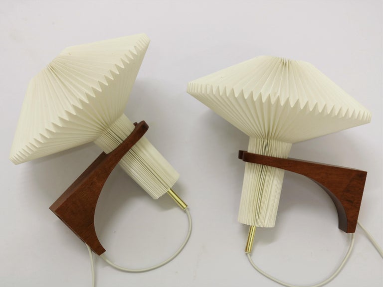 Le Klint, Vilhelm Wohlert, Model 204 Wall Lamps, 1950s at 1stDibs