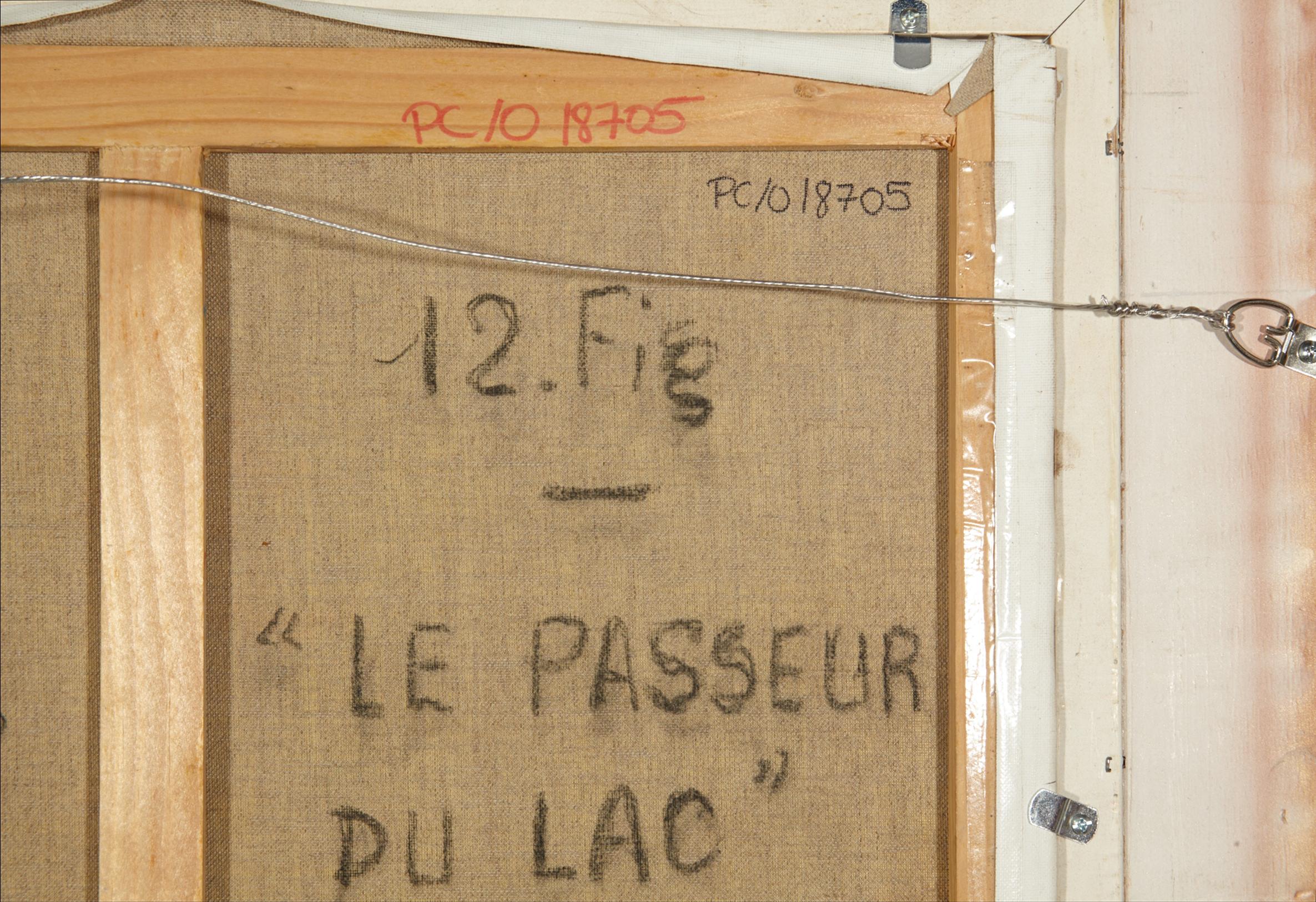 'Le Passeur Du Lac' by Listed Artist H. Claude Pissarro, Oil on Canvas ...