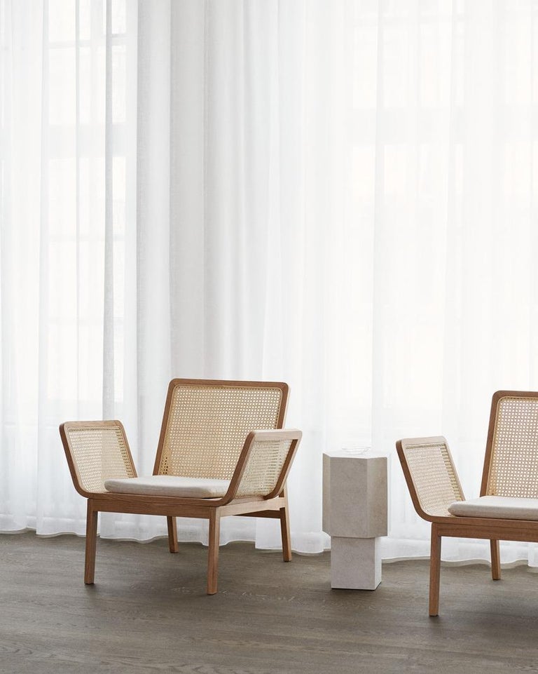 'Le Roi Chair' by Norr11, Natural Oak and Rattan For Sale at 1stDibs