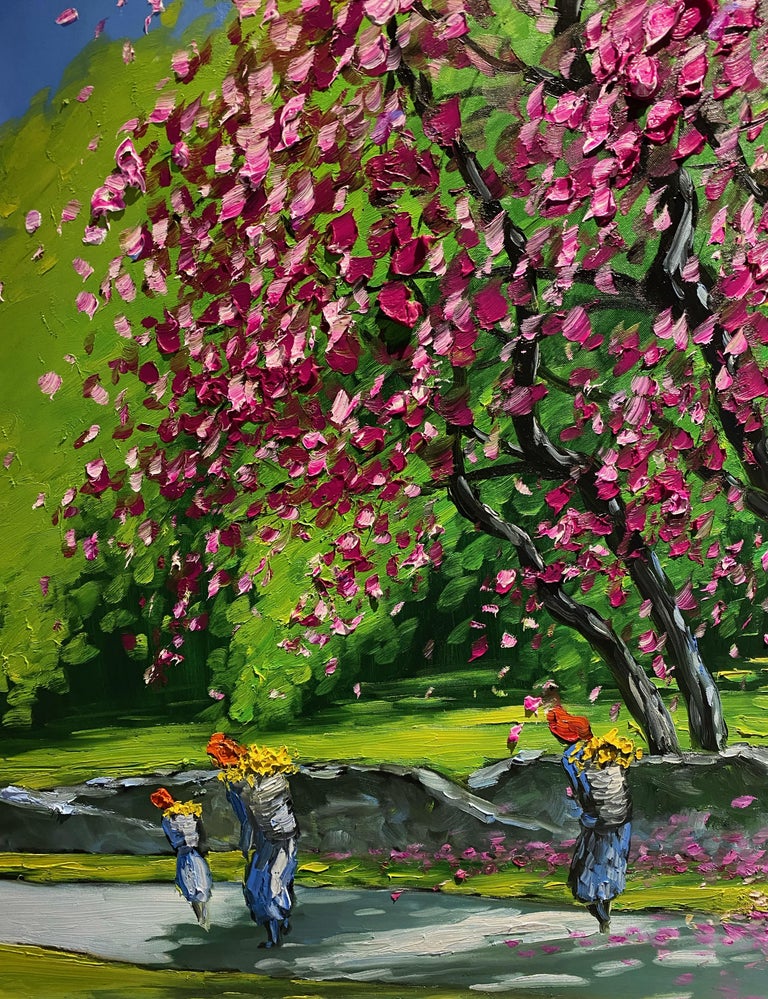Le Thanh Son - 'Spring in Highlands' Colorful Impressionist Painting ...