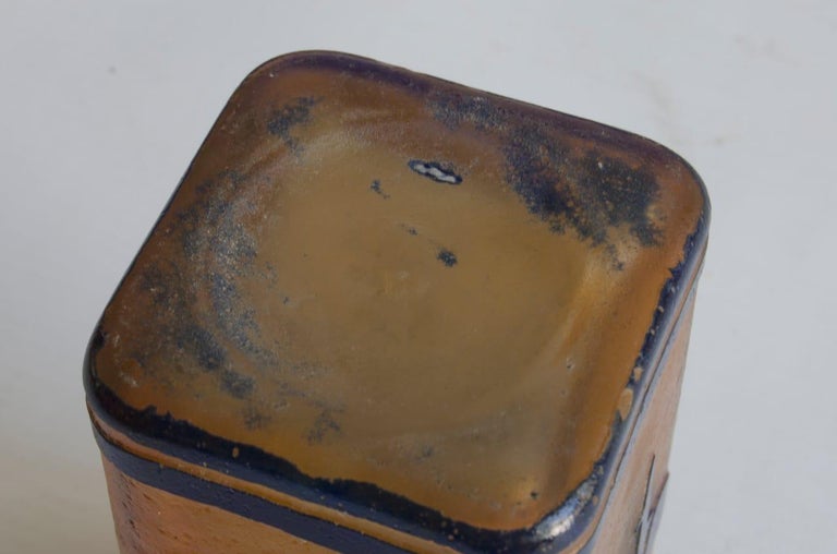 Le Verre Fracaus Rare Format, Square Mouth For Sale at 1stDibs