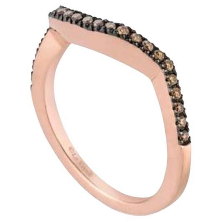 Le Vian Bridal Ring Featuring Chocolate Diamonds Set in 14K Strawberry ...