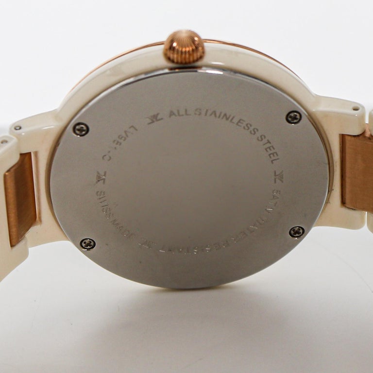Le Vian Chocolate Diamonds Strawberry Gold Stainless Steel and Vanilla ...