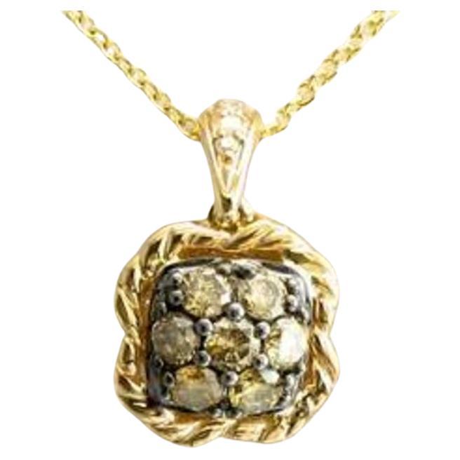 Le Vian Chocolatier Pendant Featuring Lime Quartz Chocolate Diamonds ...