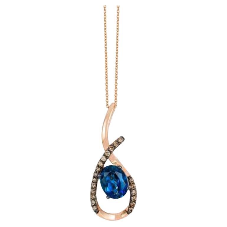 Le Vian Chocolatier Necklace Featuring Deep Sea Blue Topaz, Blue Topaz ...