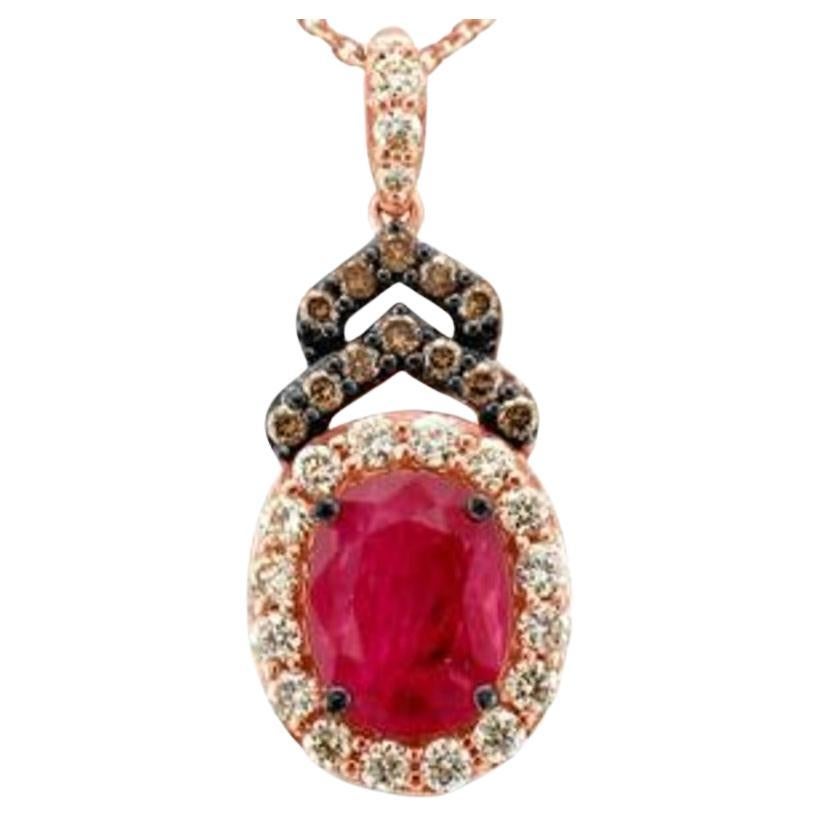 Le Vian Pendant Featuring Passion Ruby, Blueberry Sapphire Vanilla ...