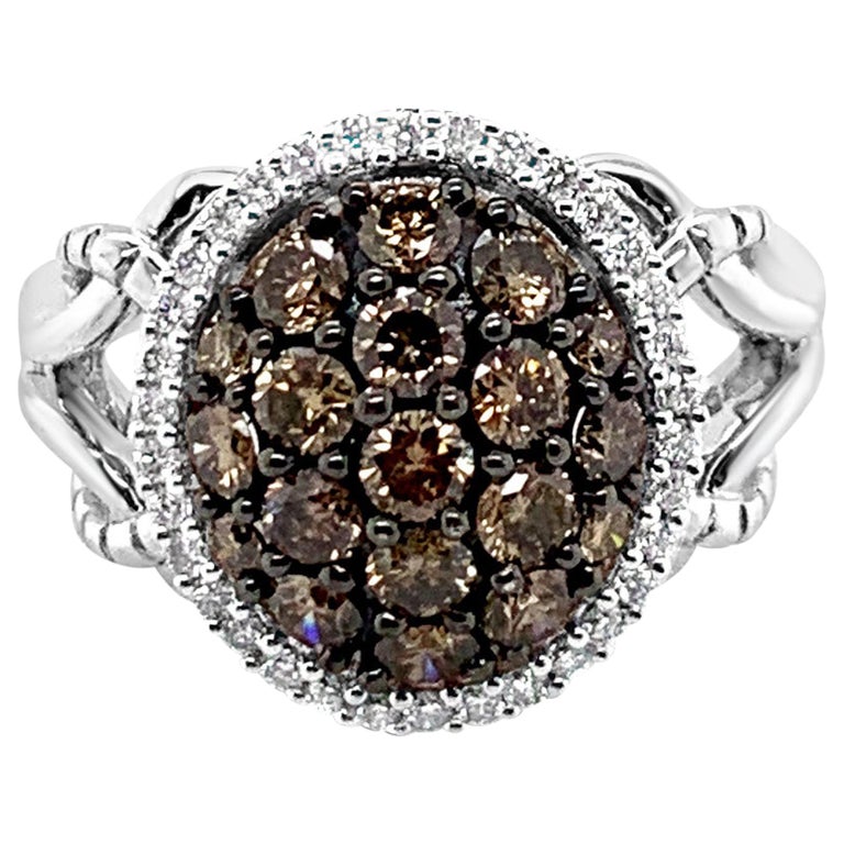 Le Vian Chocolatier Ring, Chocolate or Vanilla Diamonds, 14 Karat ...