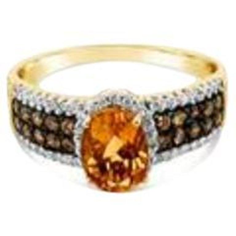 Le Vian Chocolatier Ring featuring Cinnamon Citrine Chocolate Diamonds ...