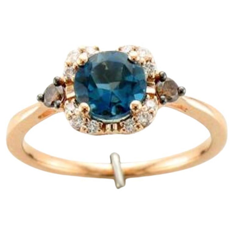 Le Vian Chocolatier Ring featuring Deep Sea Blue Topaz Chocolate ...