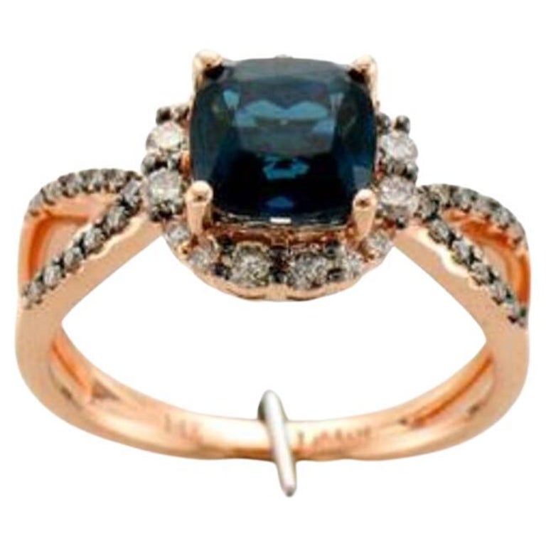 Le Vian Chocolatier Ring featuring Deep Sea Blue Topaz Chocolate ...