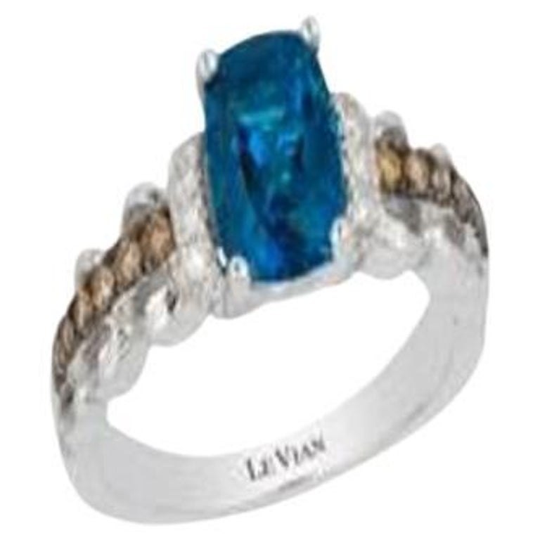 Le Vian Chocolatier Ring Featuring Deep Sea Blue Topaz Chocolate ...