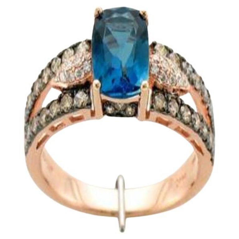 Le Vian Chocolatier Ring featuring Deep Sea Blue Topaz Chocolate ...