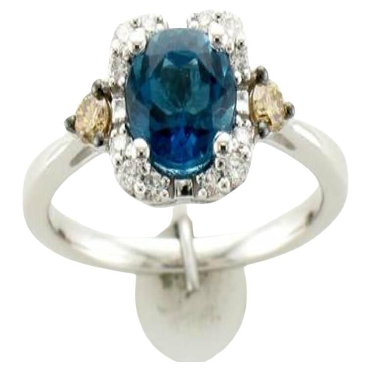 Le Vian Chocolatier Ring Featuring Deep Sea Blue Topaz Chocolate ...